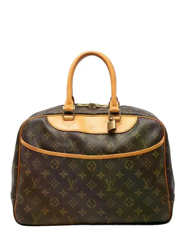 LOUIS VUITTON 1997 Monogram Deauville Handbag - Brown