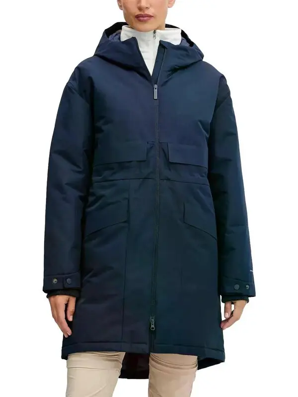 Columbia Hooded Pocket Coat - Blue
