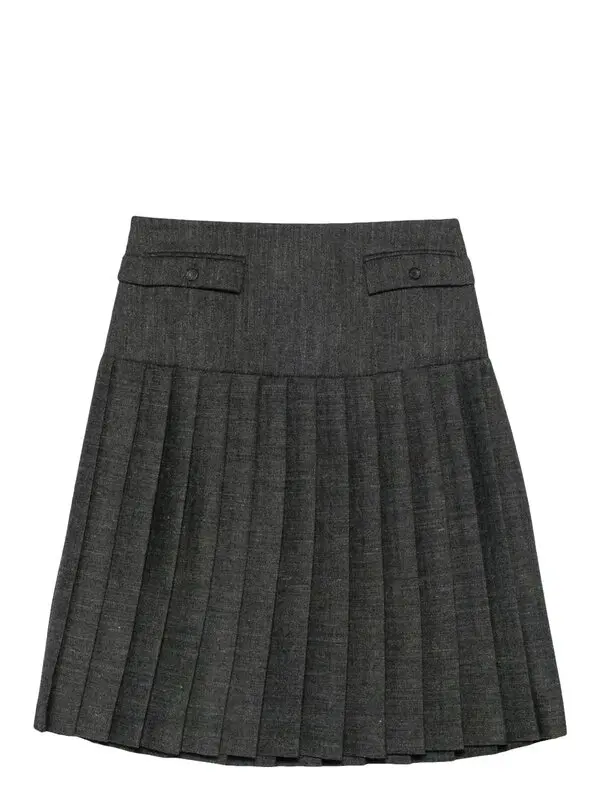 Paloma Wool Plugin Pleated Mini Skirt - Grey