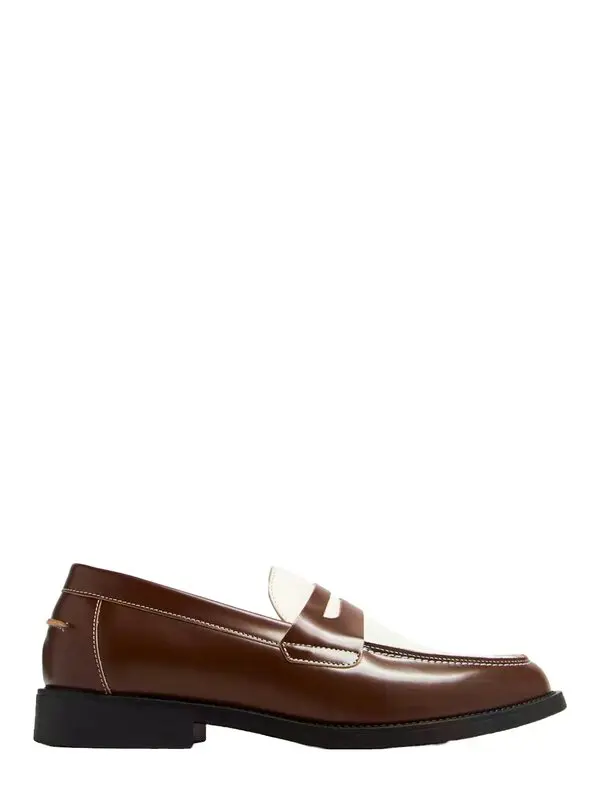 DUKE + DEXTER Penny Loafers - Brown