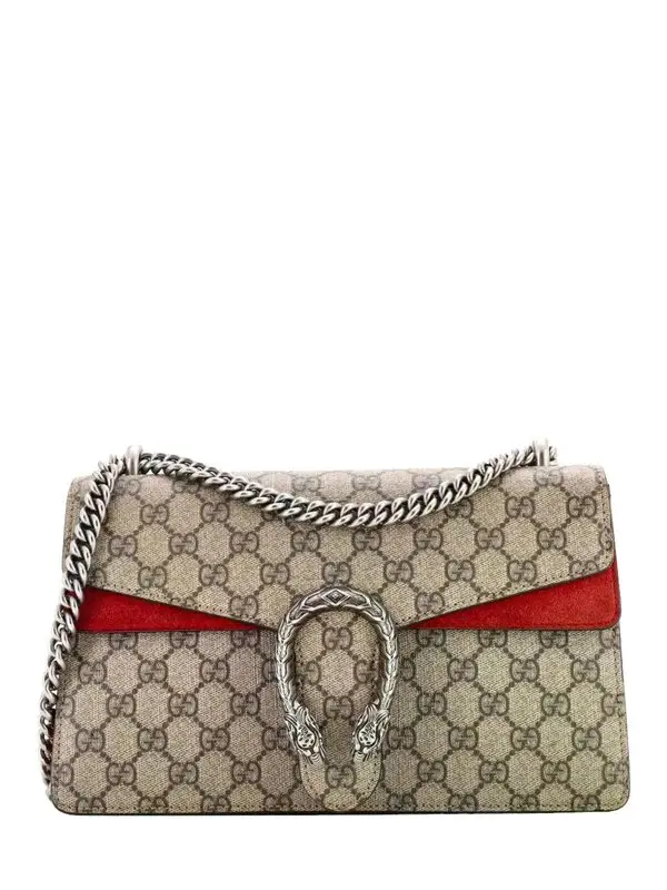 Gucci Dionysus Gg Coated Canvas Medium Shoulder Bag - Red
