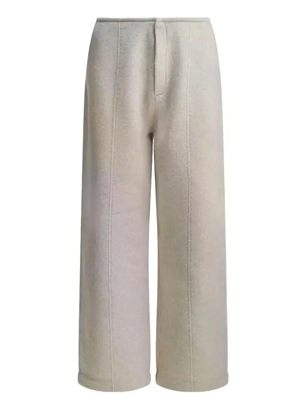 UMARMUNG Seam-detail Wide-leg Trousers - Neutrals