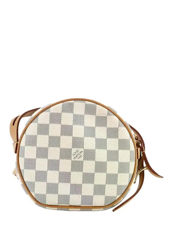 LOUIS VUITTON Boite Chapeau Souple Bag Damier Pm - White