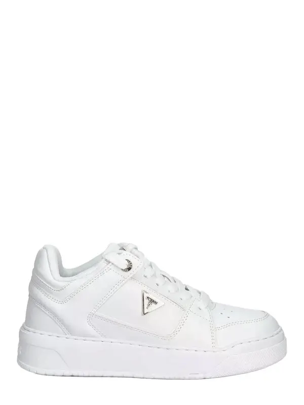 Guess Logo Detail Sneakers - White