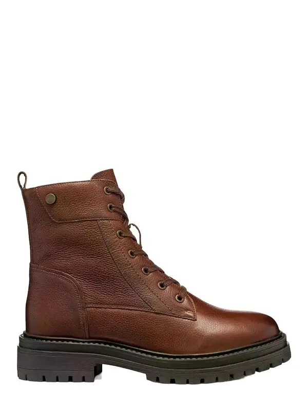 Geox 45mm Iridea Lace-up Boots - Brown