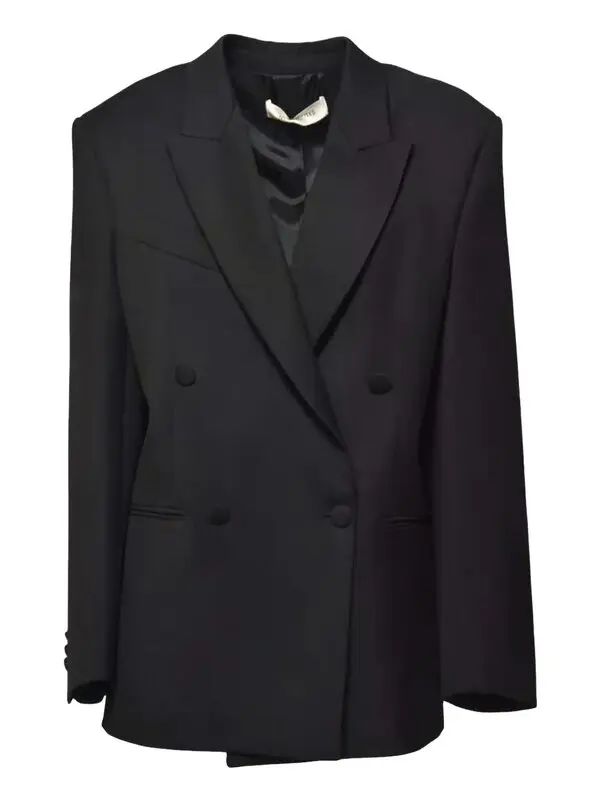 NINEMINUTES Double-breasted Blazer - Black