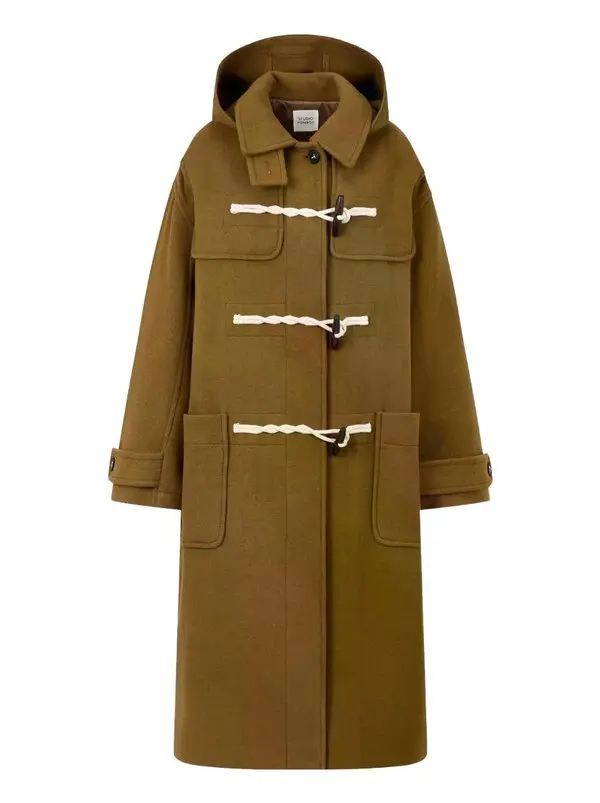 STUDIO TOMBOY Hooded Duffle Coat - Brown