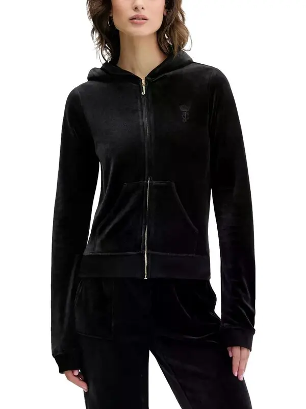 Juicy Couture Zip-fastening Hoodie With Pockets - Black
