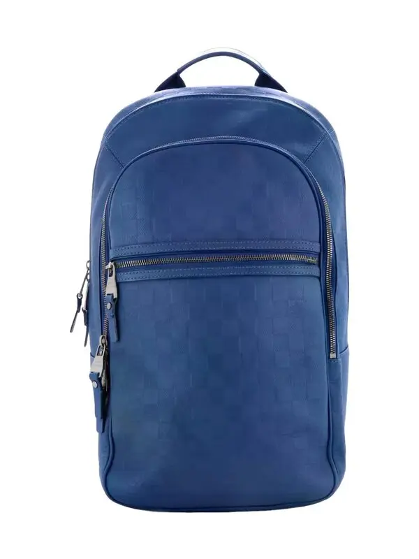 LOUIS VUITTON Michael Nm Damier Infini Leather Backpack - Blue