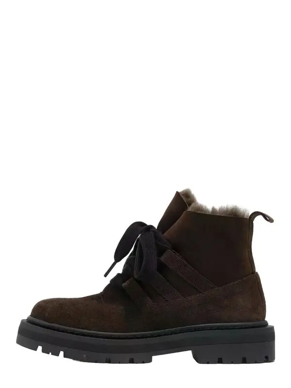 Bimba Y Lola 35mm Lace-up Leather Boots - Brown