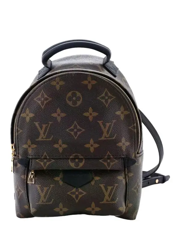 LOUIS VUITTON Palm Springs Monogram Canvas Mini Backpack - Brown