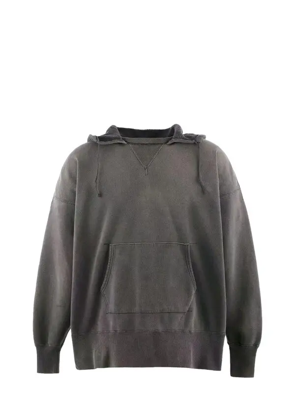 SAINT MXXXXXX Hoodie With Front Pouch Pocket - Grey