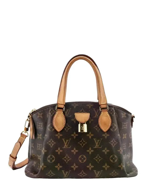 LOUIS VUITTON Rivoli Handbag Monogram Canvas Pm - Brown