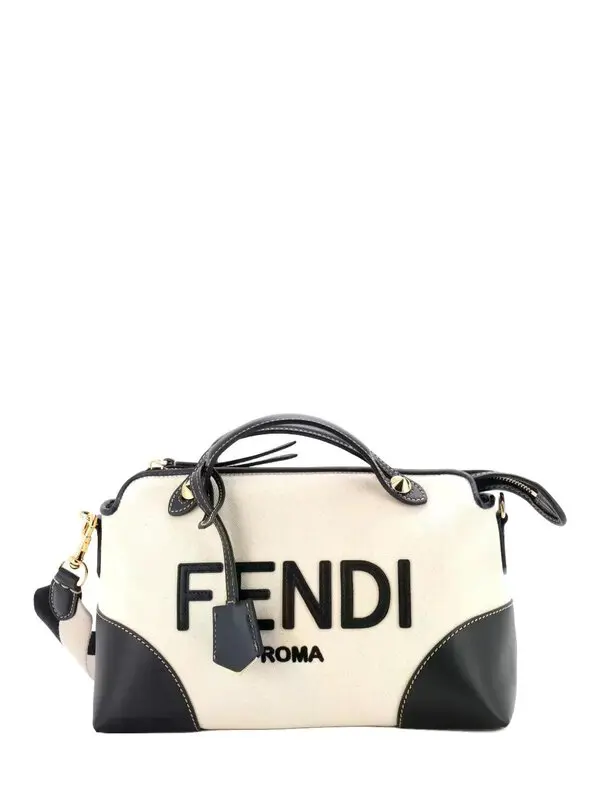 Fendi Logo The Way Satchel - Neutrals