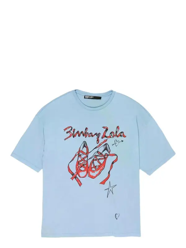 Bimba Y Lola Graphic Print T-shirt - Blue