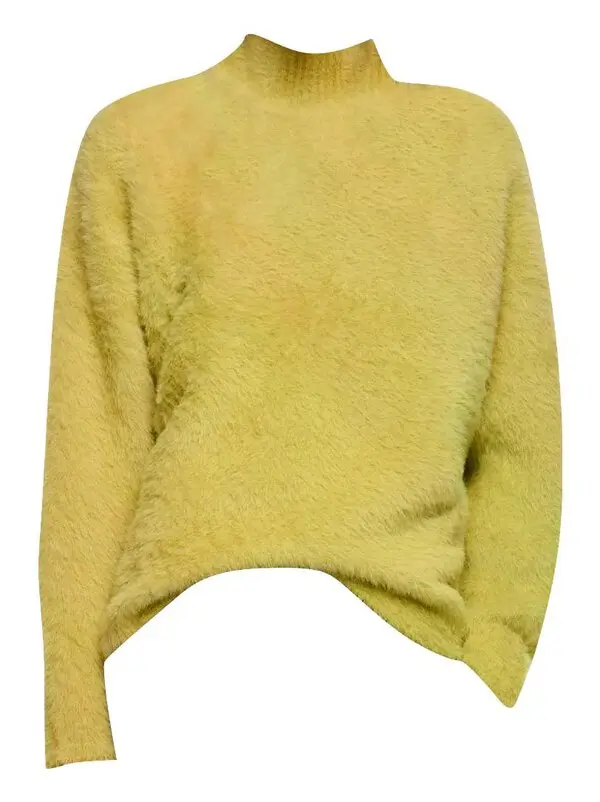 Bimba Y Lola Turtleneck Long Sleeve Sweater - Yellow