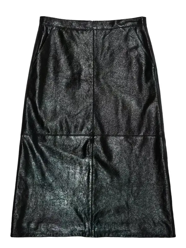 Bimba Y Lola Panelled Midi Skirt - Black