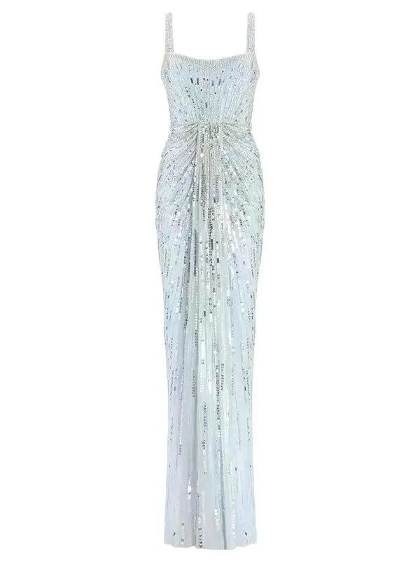 Jenny Packham Chrissy Embellished Dress - Blue