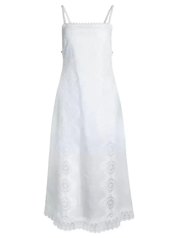 Waimari Rocio Lace-detailing Maxi Dress - White