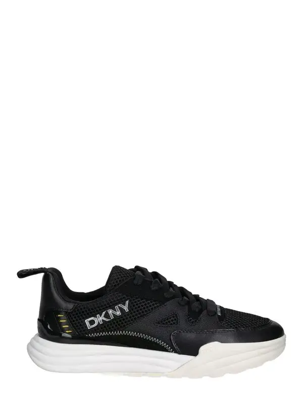 Dkny Zanira Logo Lettering Sneakers - Black