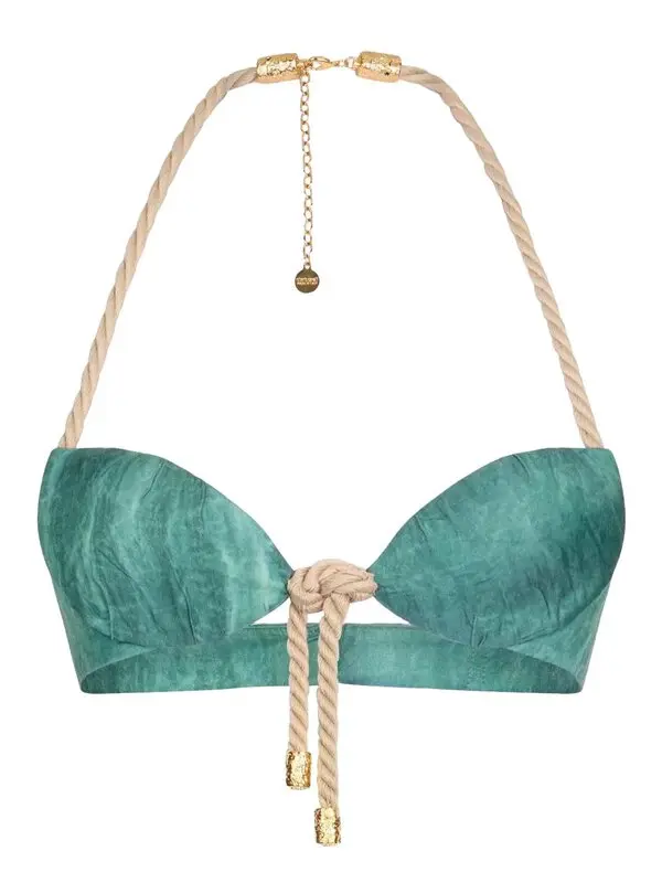 Roberto Cavalli Rope-detailing Top - Green