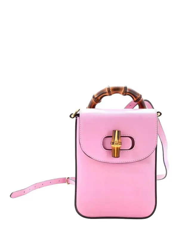 Gucci Bamboo Top Handle Mini Backpack - Pink