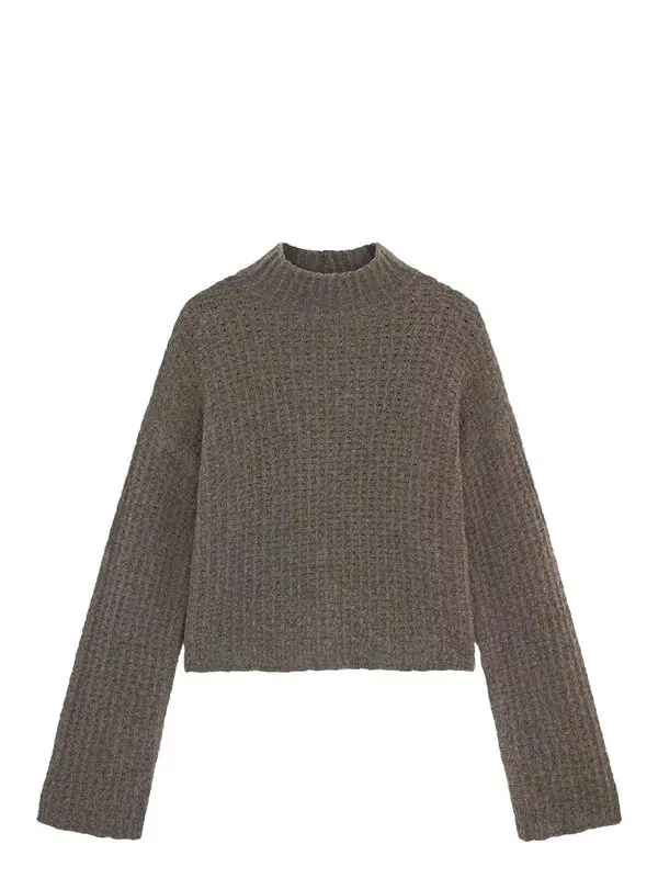 Loulou De Saison Mock-neck Jumper - Brown