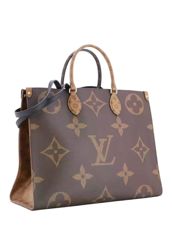 LOUIS VUITTON Onthego Reverse Monogram Giant Gm Tote Bag - Brown