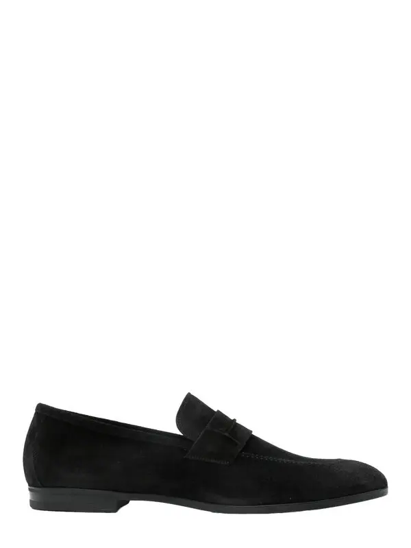 TOM FORD Penny-strap Suede Loafers - Black