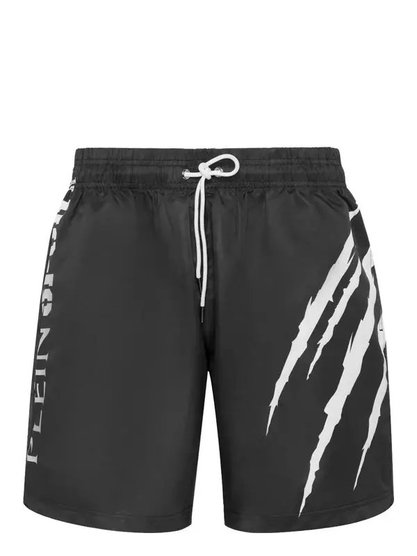 PLEIN SPORT Swim Shorts - Black