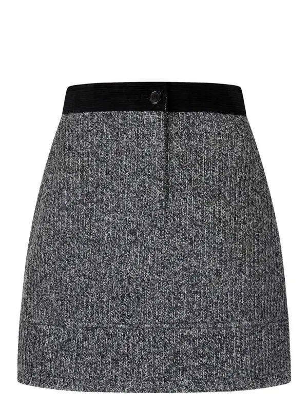 STUDIO TOMBOY Knitted Mini Skirt - Grey