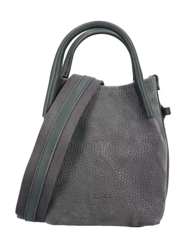 Loro Piana Top Handle Tote Bag - Grey