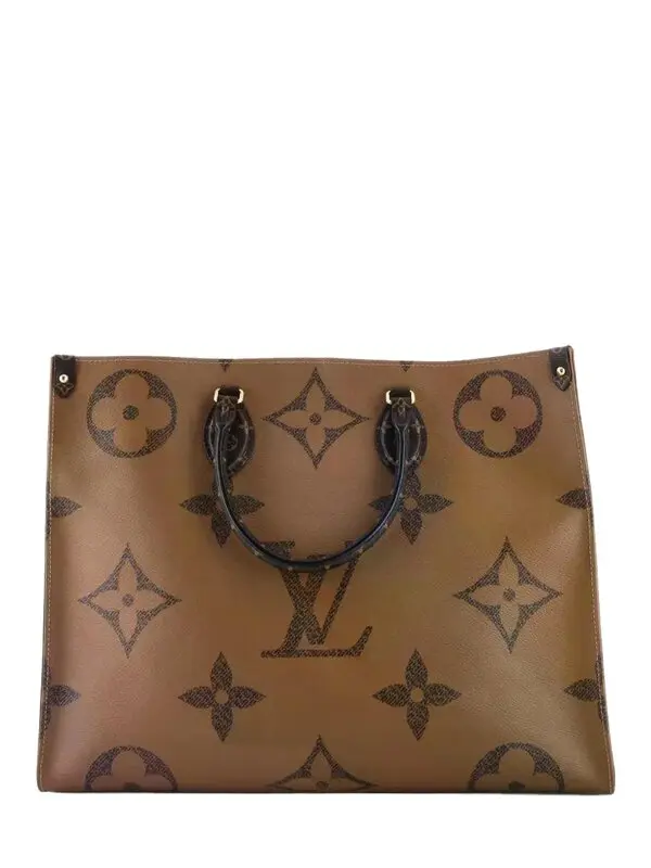 LOUIS VUITTON Onthego Reverse Monogram Giant Gm Tote Bag - Brown