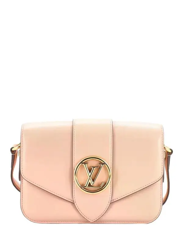 LOUIS VUITTON Pont 9 Leather Crossbody Bag - Pink