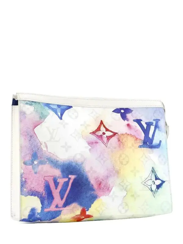 LOUIS VUITTON Pochette Voyage Limited Edition Monogram Watercolor Canvas Mm - Multicolour