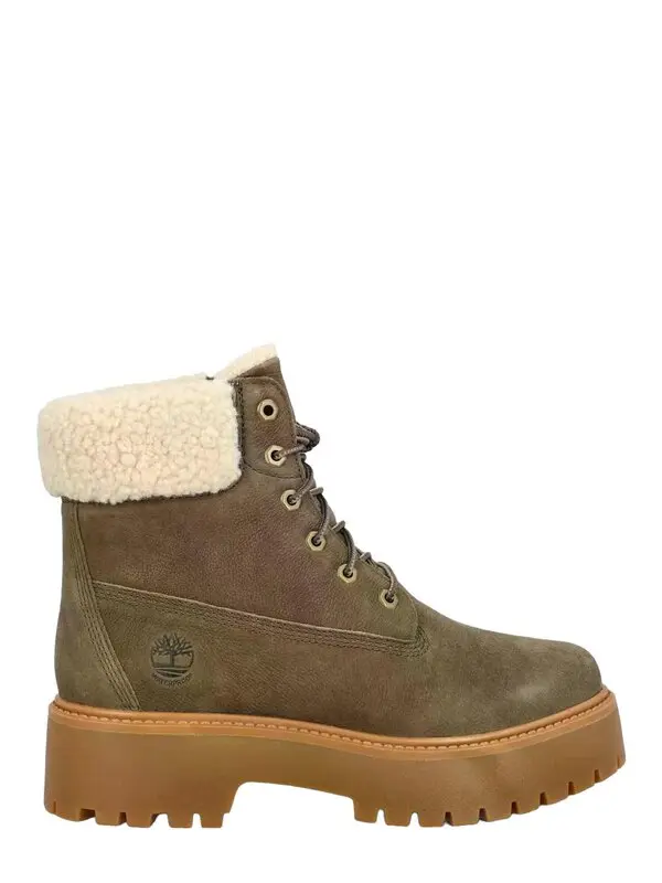 Timberland Stone Street Faux-fur Platform Boots - Brown