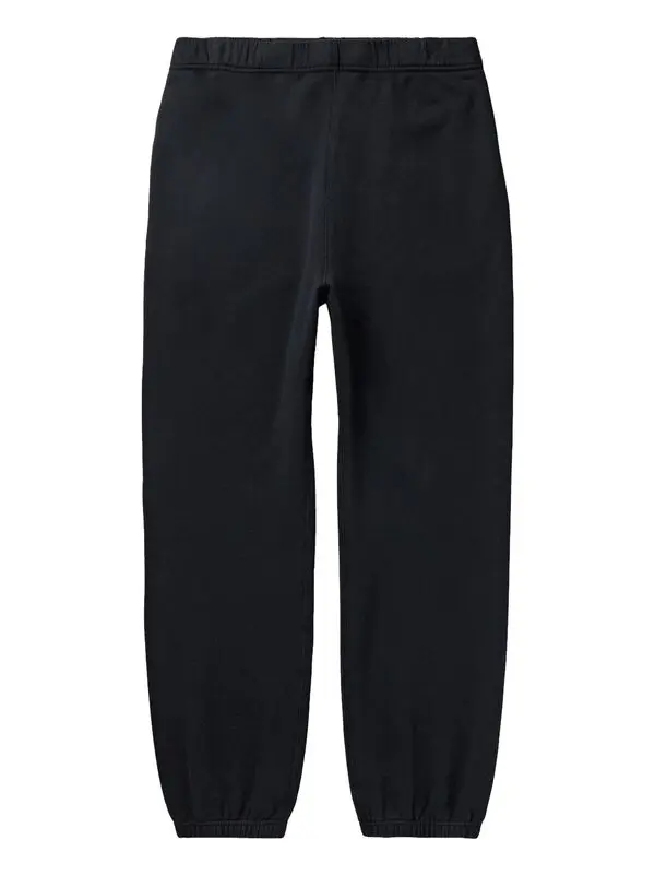 NILI LOTAN Enli Tapered Jersey Sweatpants - Black