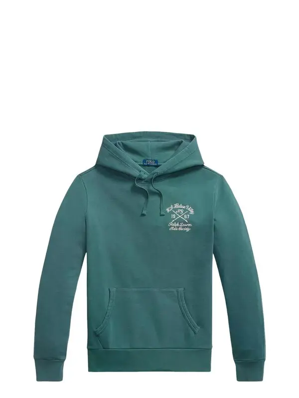 Polo Ralph Lauren Embroidered Long-sleeved Hoodie - Green