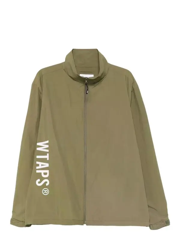 WTAPS Logo-print Windbreaker - Green