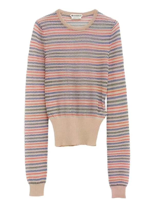 JW Anderson Striped Pattern Sweater - Neutrals