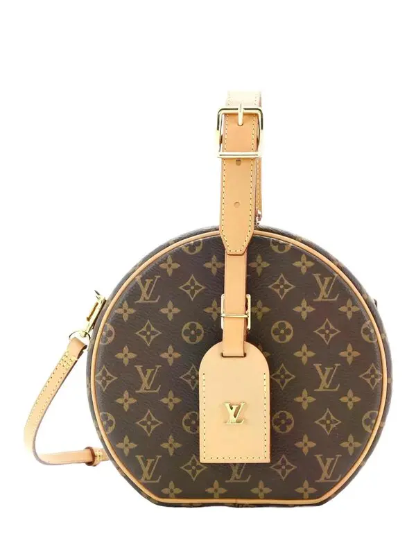 LOUIS VUITTON Petite Boite Chapeau Crossbody Bag Monogram Canvas - Brown