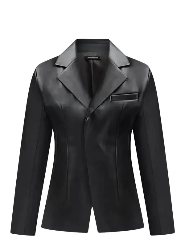 Manière De Voir Double-breasted Lapel Blazer - Black