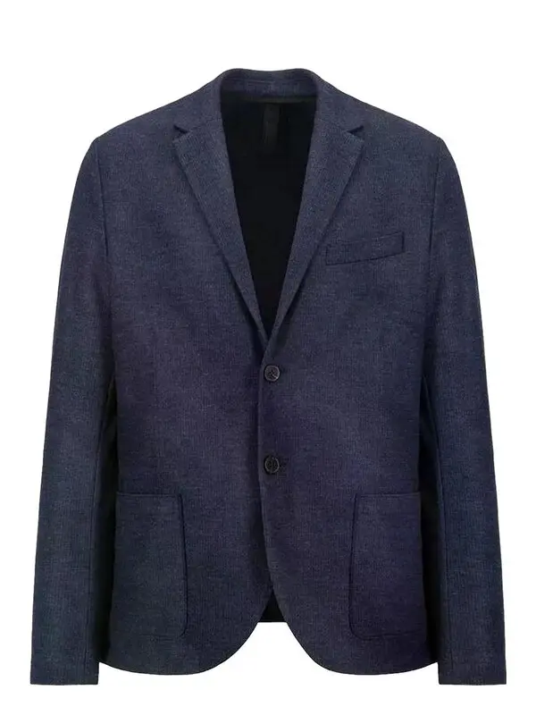 Harris Wharf London Single-breasted Wool Blazer - Blue