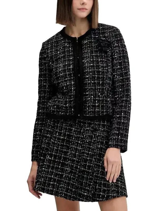 Hugo Tweed Rosette Jacket - Black