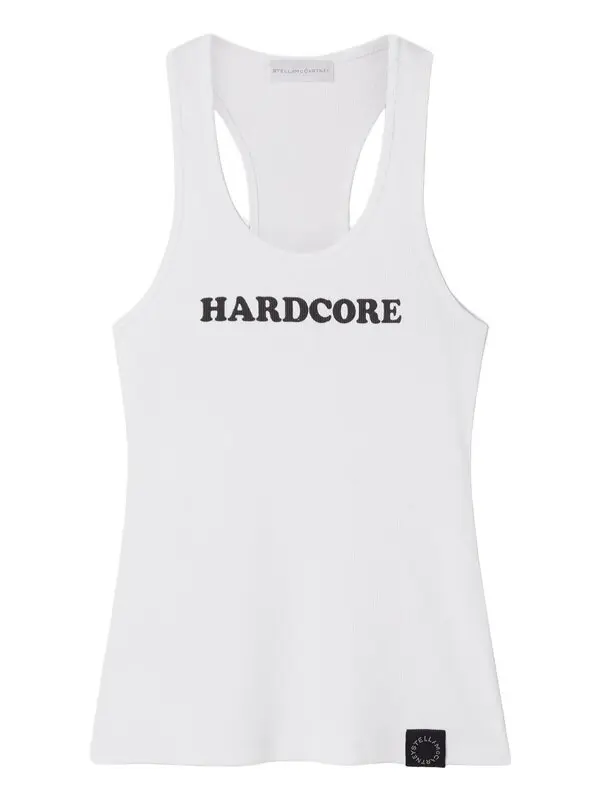 Stella McCartney Hardcore Slogan Tank Top - Pure White