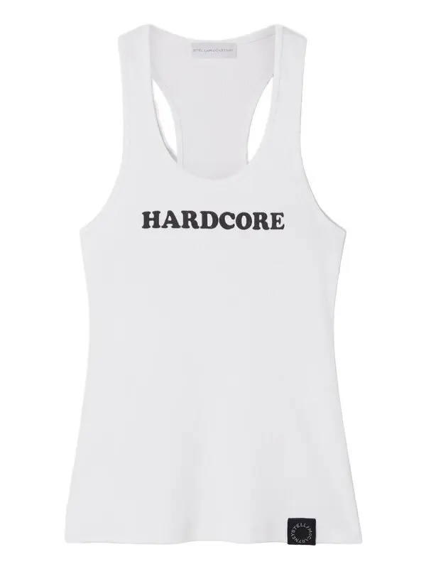 Stella McCartney Hardcore" Slogan Tank Top - Pure White