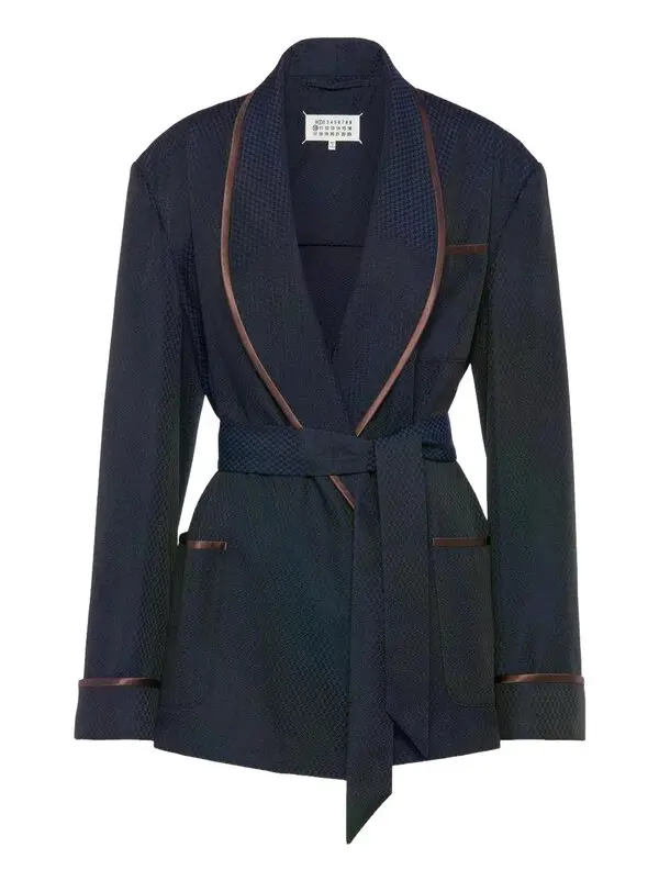MAISON MARGIELA Belted Blazer - Blue