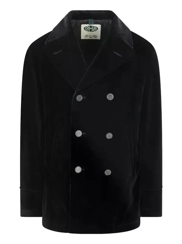 CAMPLIN Double-breasted Coat - Black