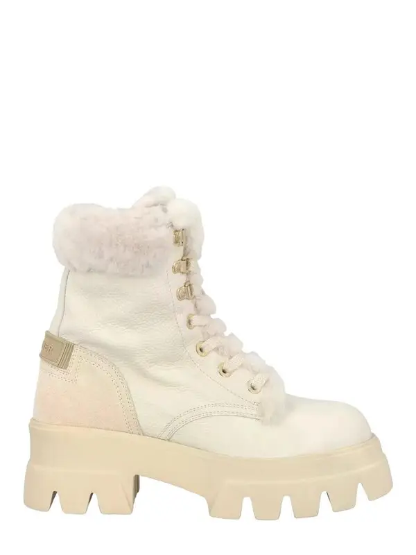 Bogner Leather Combat Boots - Neutrals