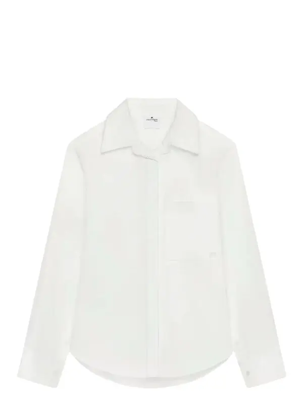 COURREGES Patch-pocket Shirt - White